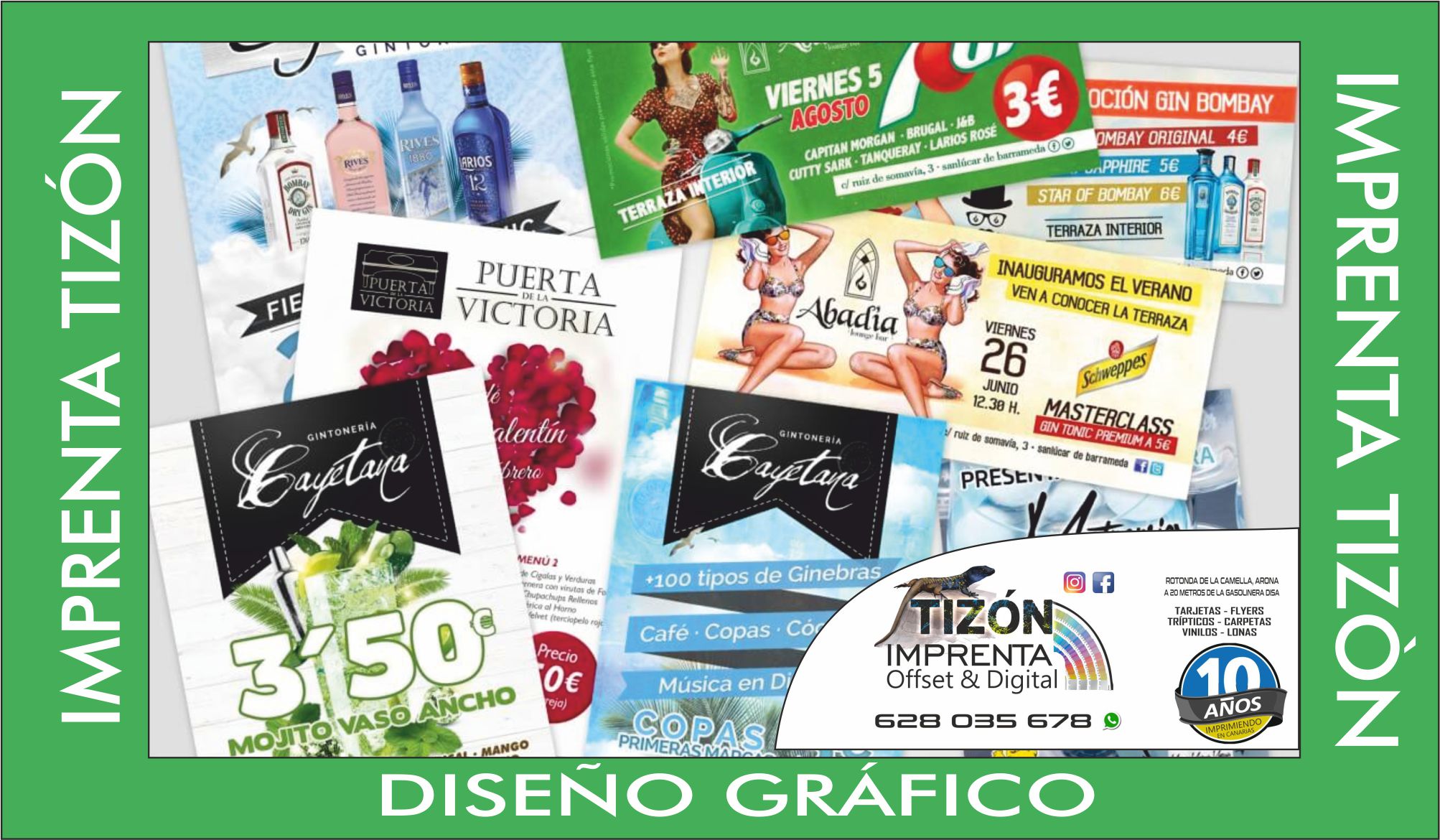 diseño de folletos publicitarios en arona adeje | imprenta en tenerife ...